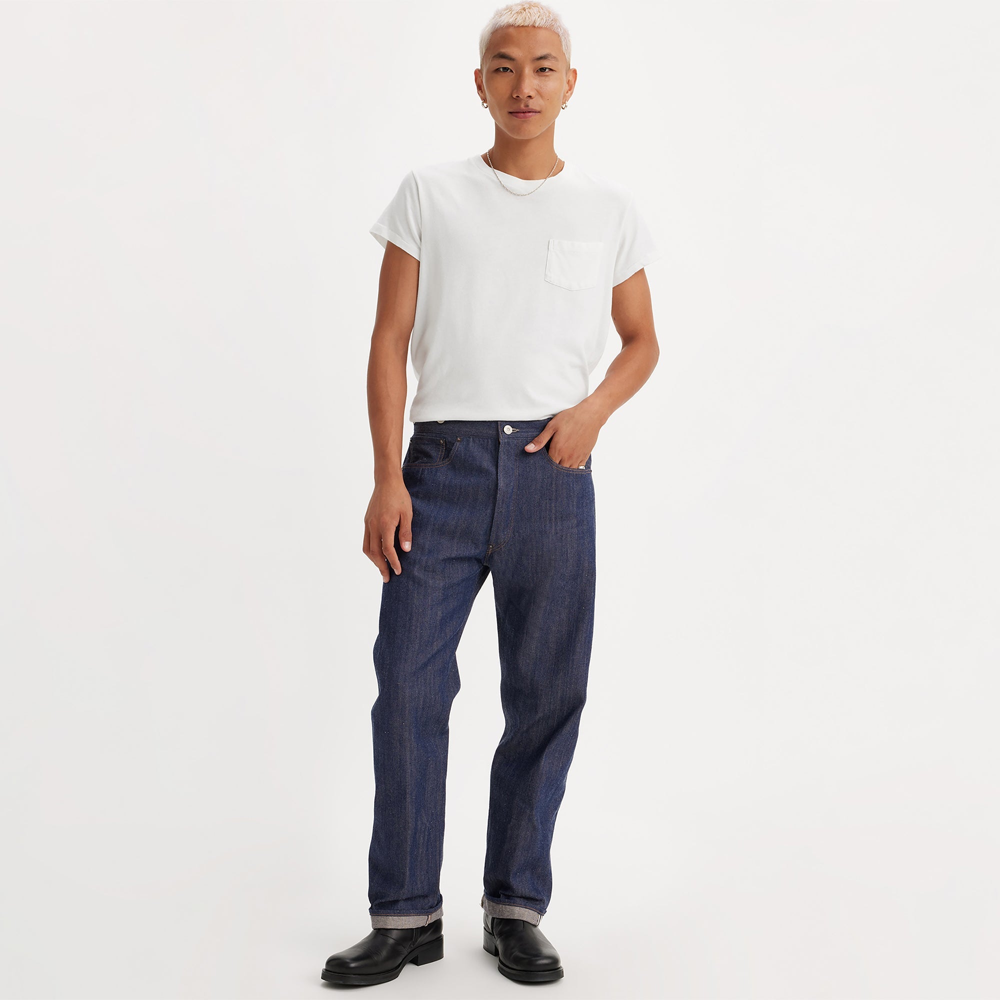 Levi's® LVC® 1890 501® 牛仔褲 | 男裝 - Blue - Dark Indigo - Flat Finish ...